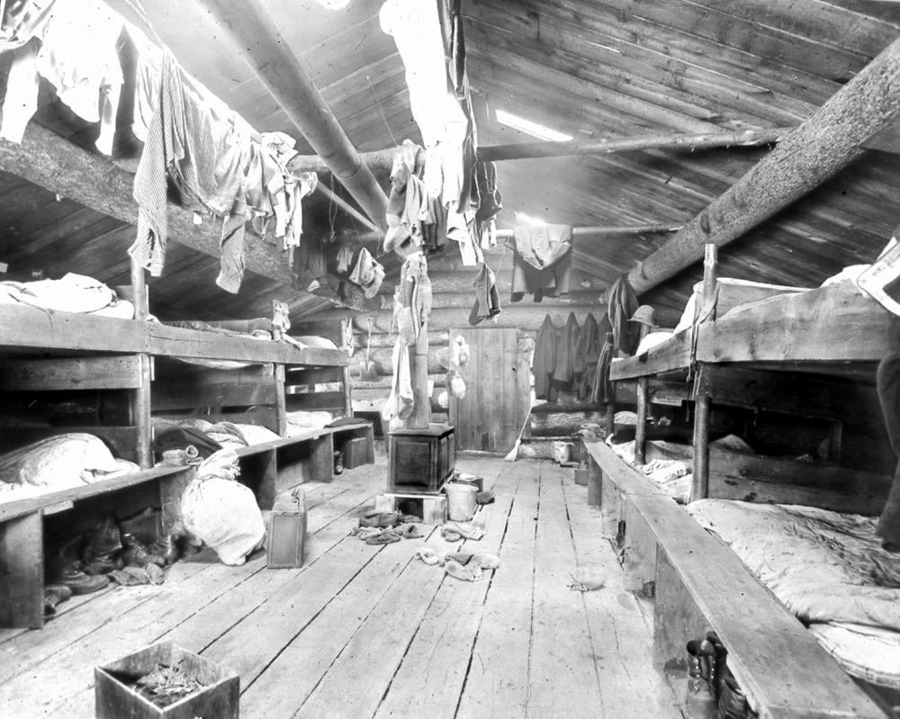 Adirondack Logging Camp, Sleeping Tent, c. 1900